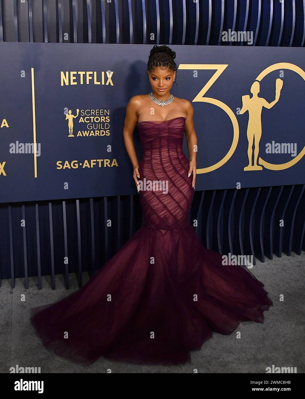 Los Angeles, USA. 25th Feb, 2024. Halle Bailey attends the 30th Annual ...