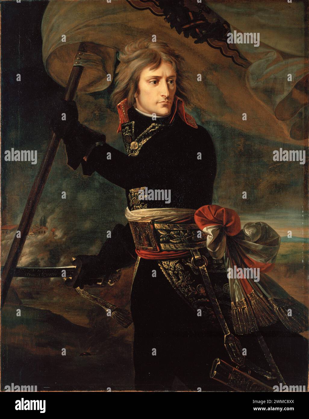 Gros, Antoine-Jean, baron - Napoleon Bonaparte on the Bridge at Arcole ...