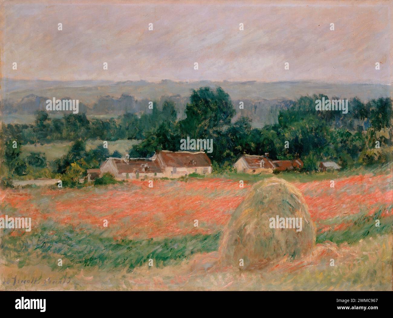 Haystack at Giverny Artwork Artist: Claude Monet Period: Impressionism ...