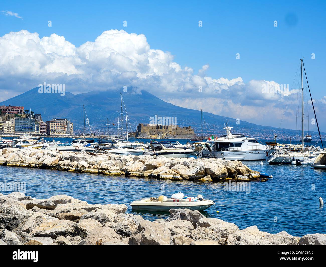 Naples italy city hill fort hi-res stock photography and images - Alamy