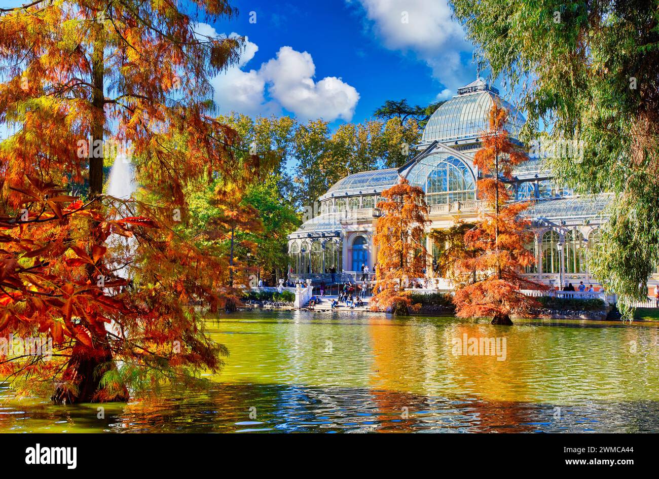 Palacio de Cristal, Parque del Retiro, Madrid, Spain, Europe Stock ...