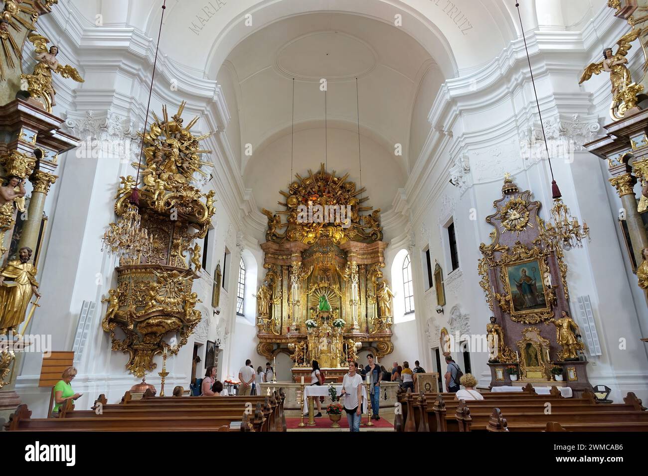 interior, Catholic Church, Katholische Kirche, place of pilgrimage ...