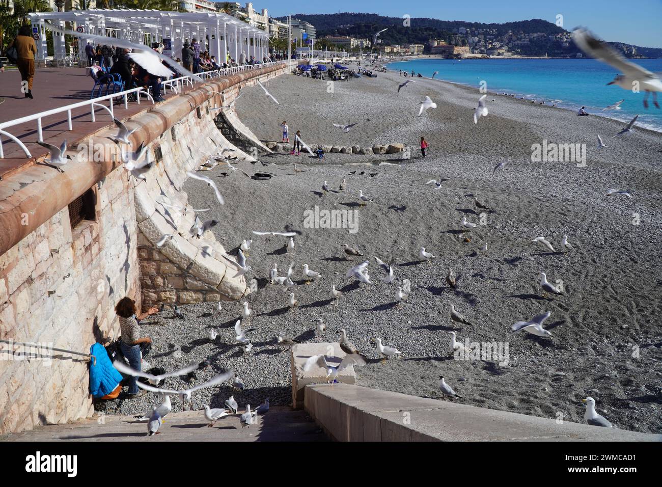 Nice riviera winter hi-res stock photography and images - Alamy