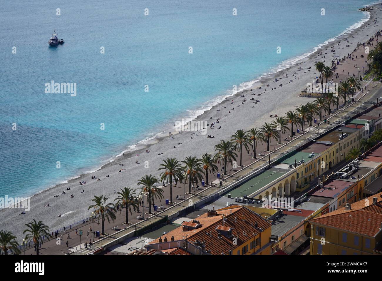 Nice riviera winter hi-res stock photography and images - Alamy