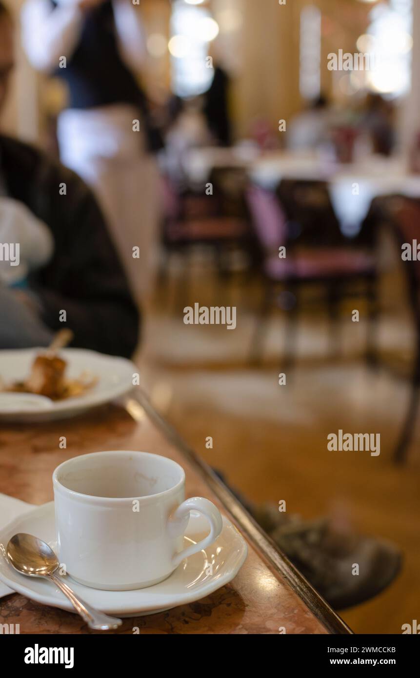 empty plates in restaurant, thank you for tipping background ...