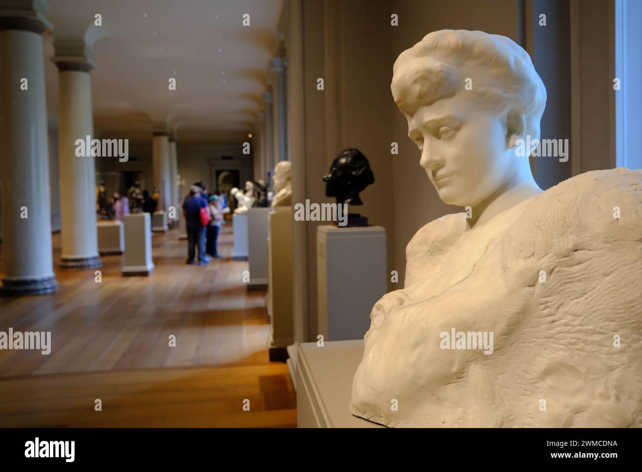 The marble statue of Katherine Seney Simpson (Mrs.John W.Simpson) 1902 ...