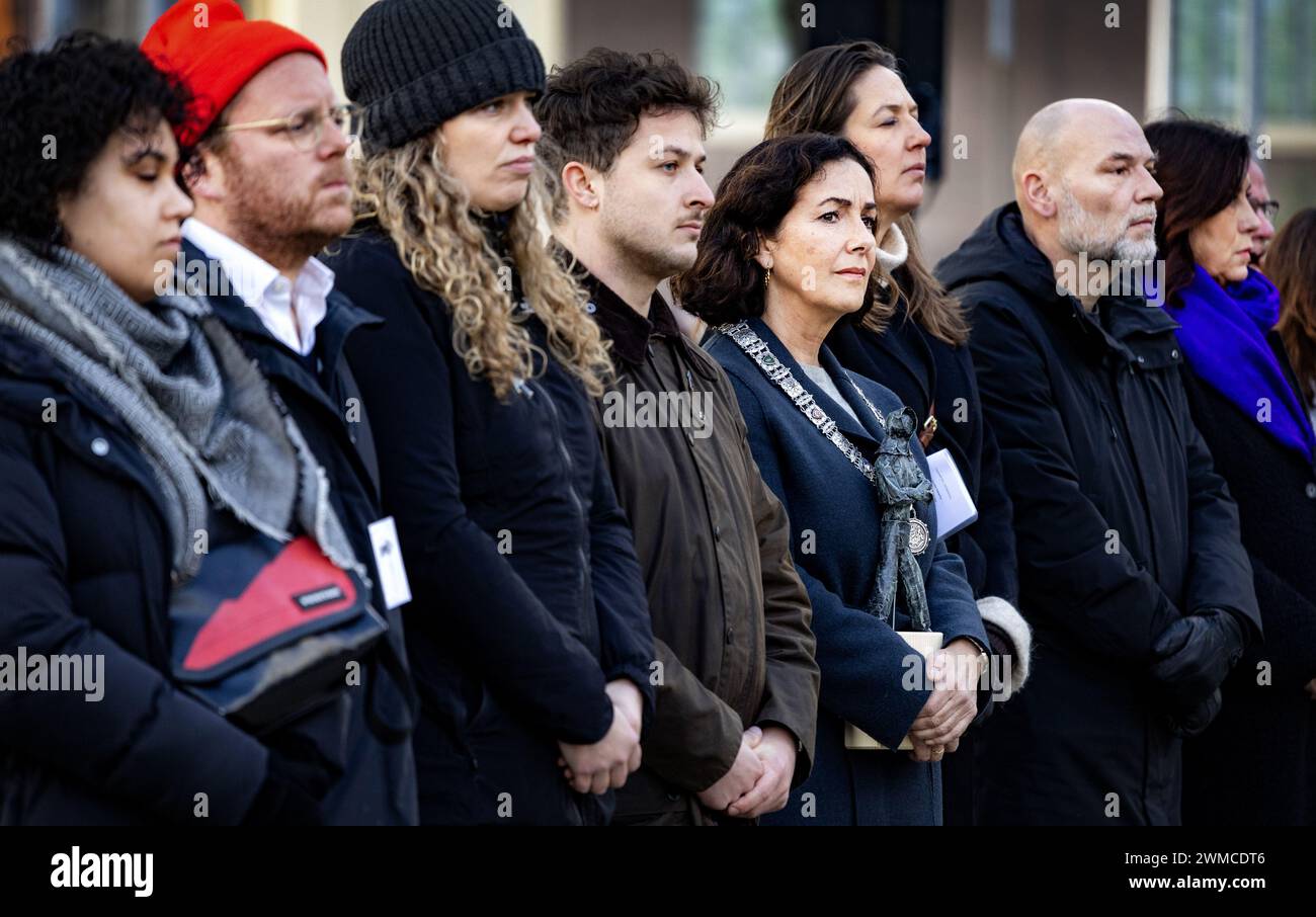AMSTERDAM - Mayor Femke Halsema during the commemoration of the ...