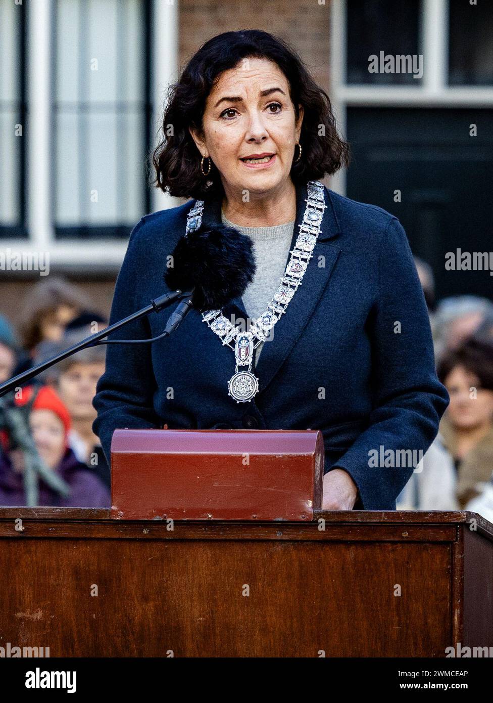 AMSTERDAM - Mayor Femke Halsema during the commemoration of the ...