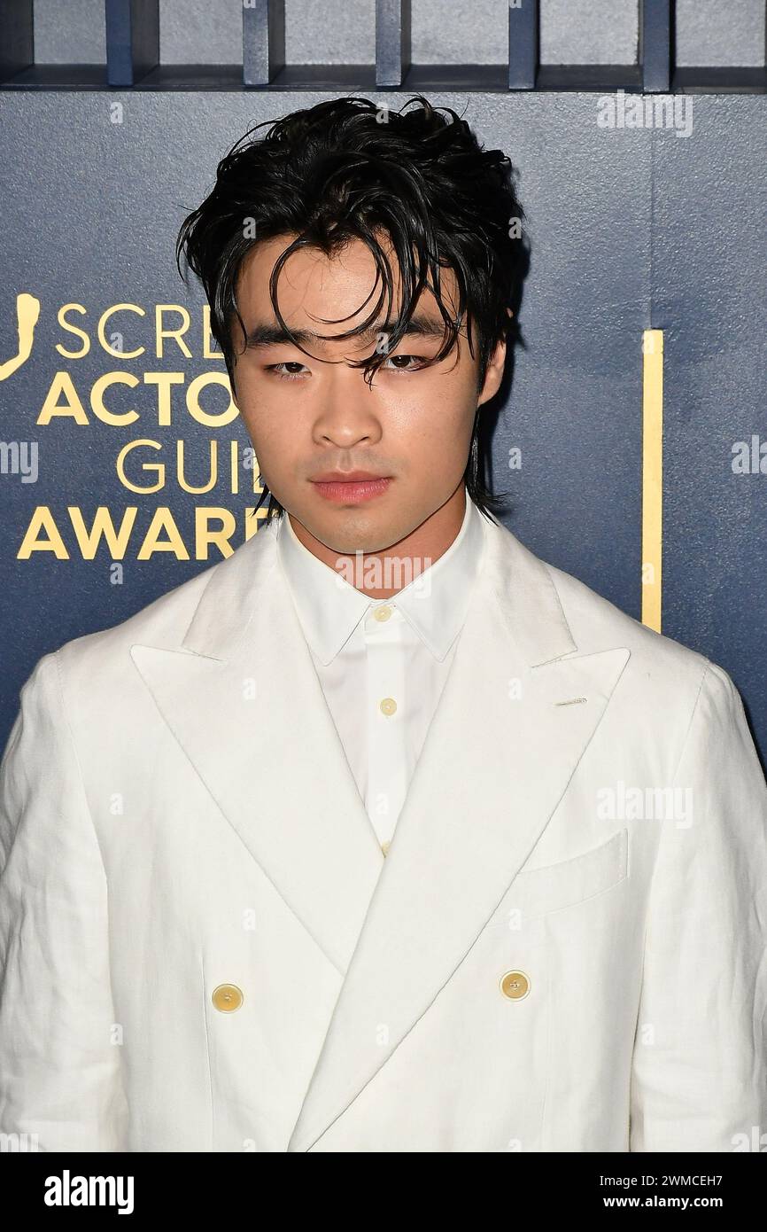 Dallas Liu attends the 30th Annual Screen Actors Guild Awards at Shrine ...