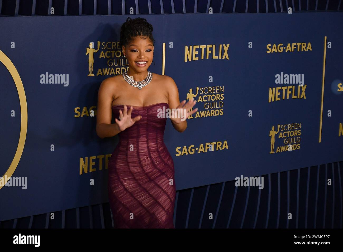 Los Angeles, USA. 25th Feb, 2024. Halle Bailey attends the 30th Annual ...