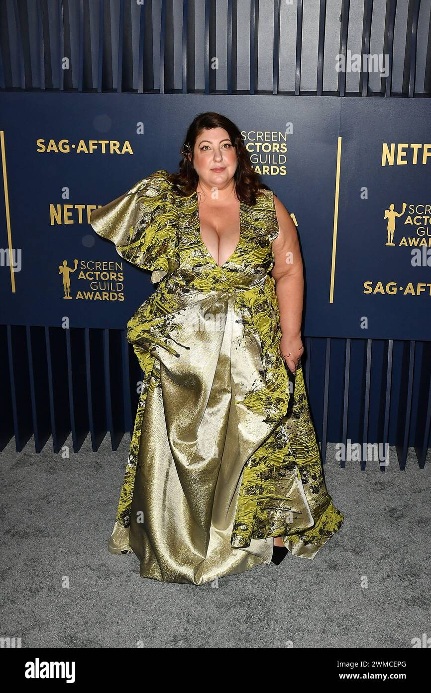 Los Angeles, USA. 25th Feb, 2024. Ashlie Atkinson attends the 30th Annual Screen Actors Guild ...