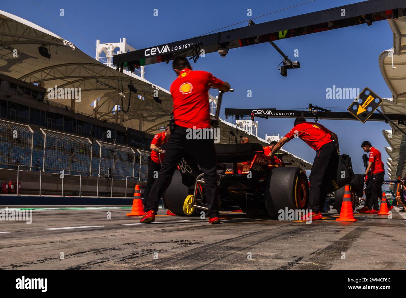 MANAMA, BAHRAIN, Bahrain International Circuit, 23.Feb.2024: Carlos Sainz Jr of Spain and ...