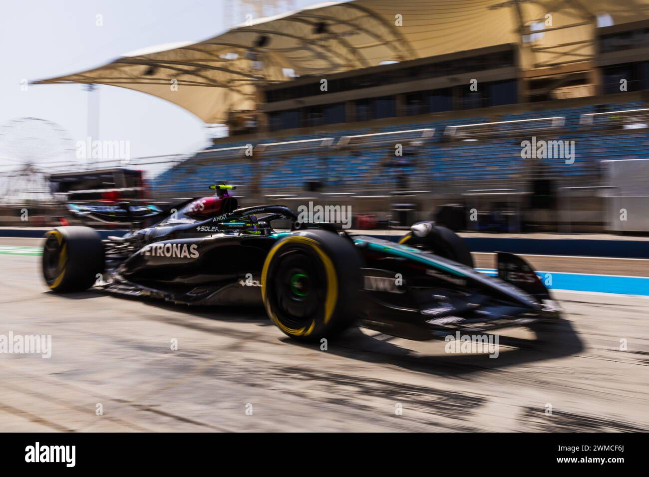 MANAMA, BAHRAIN, Bahrain International Circuit, 23.Feb.2024: Lewis ...