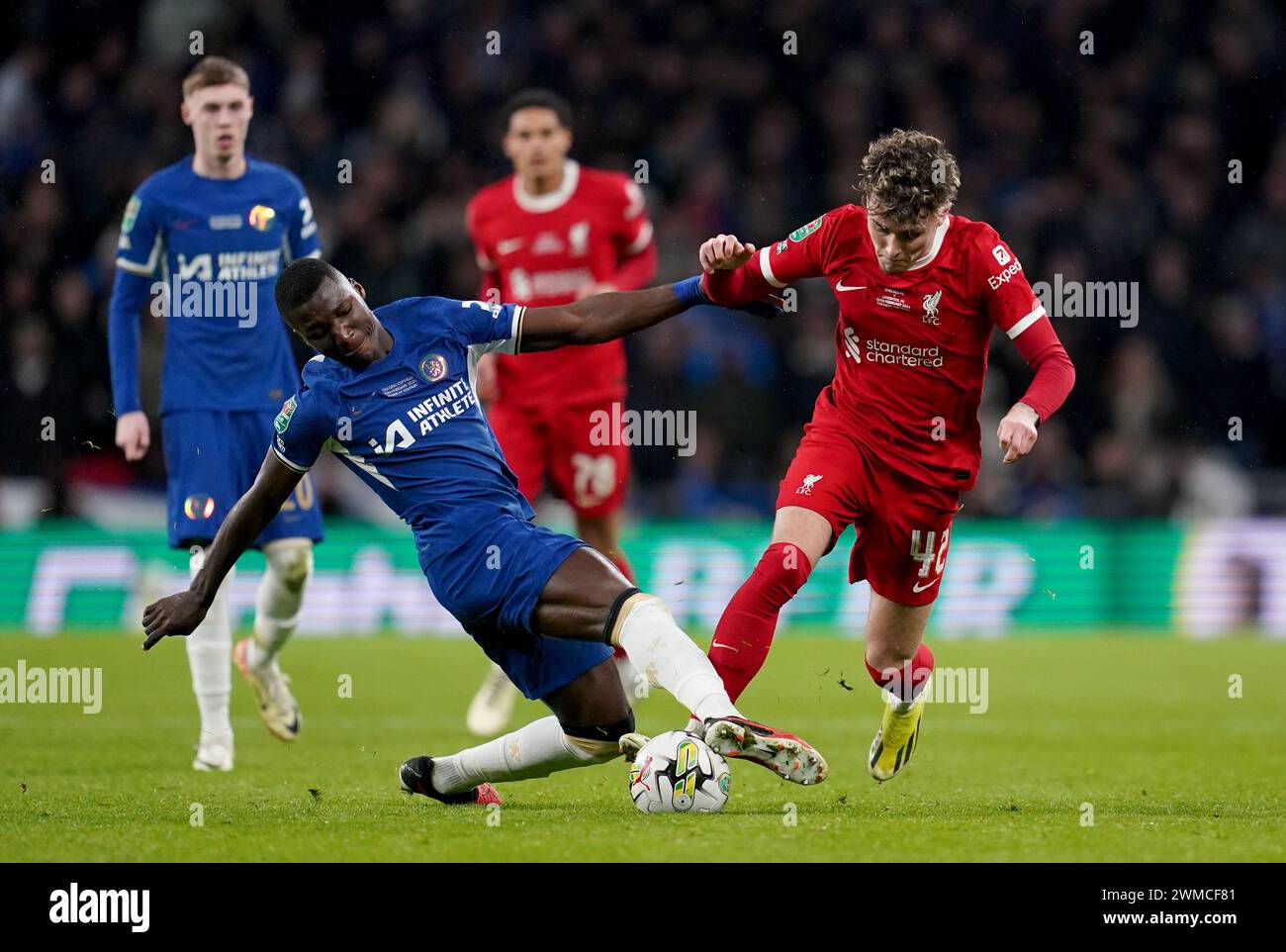 Chelsea liverpool february 2024 caicedo hi-res stock photography and ...