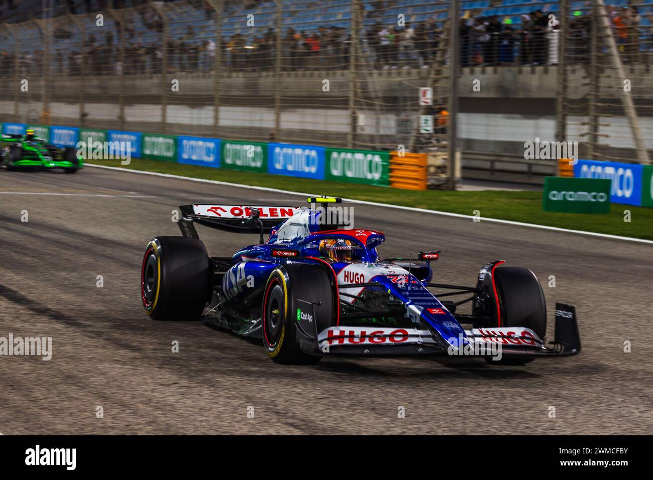 MANAMA, BAHRAIN, Bahrain International Circuit, 23.Feb.2024: Yuki Tsunoda of Japan and Visa Cash ...