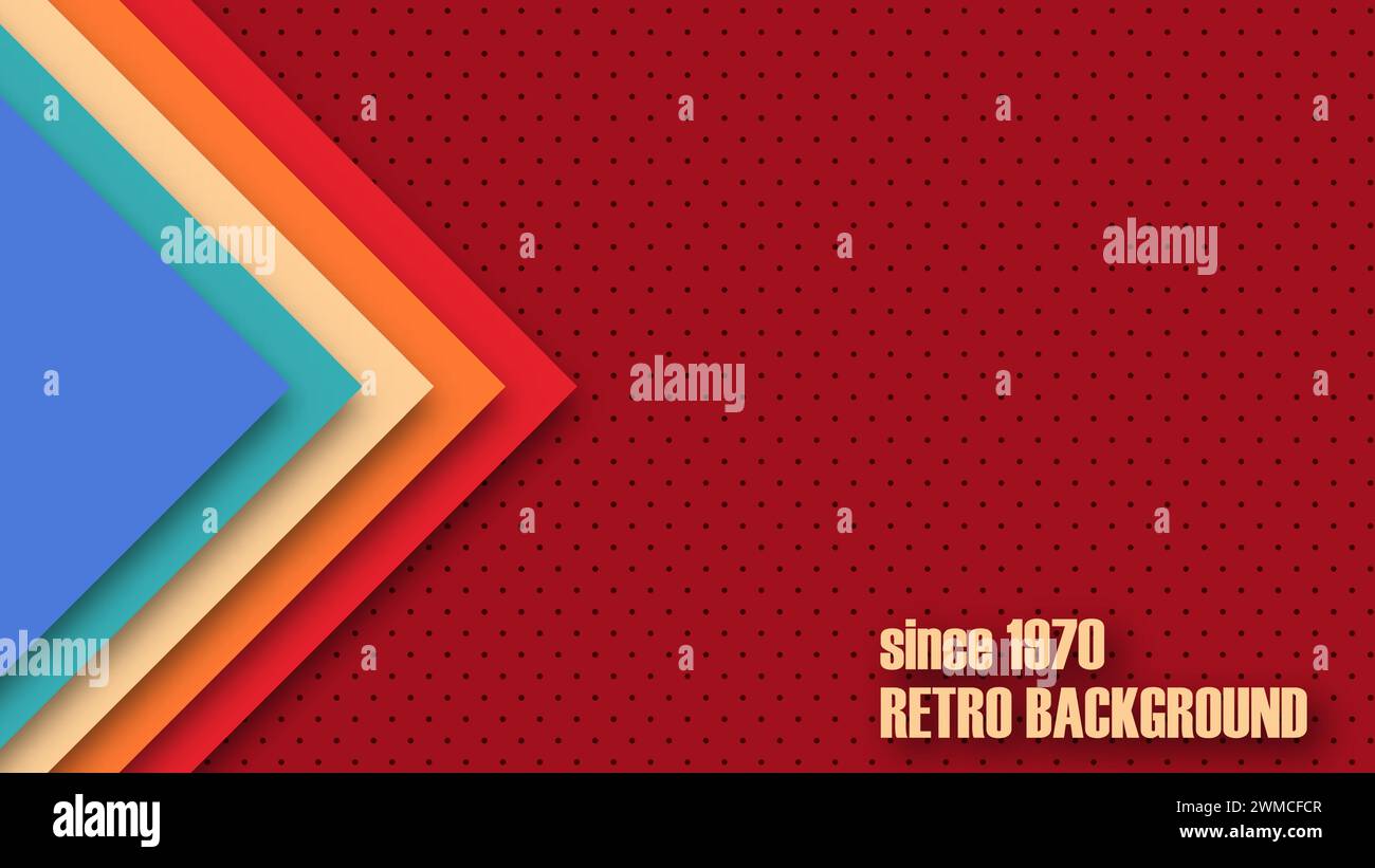Vintage perforated background from the 1970s, 1960s and 1950s in ...