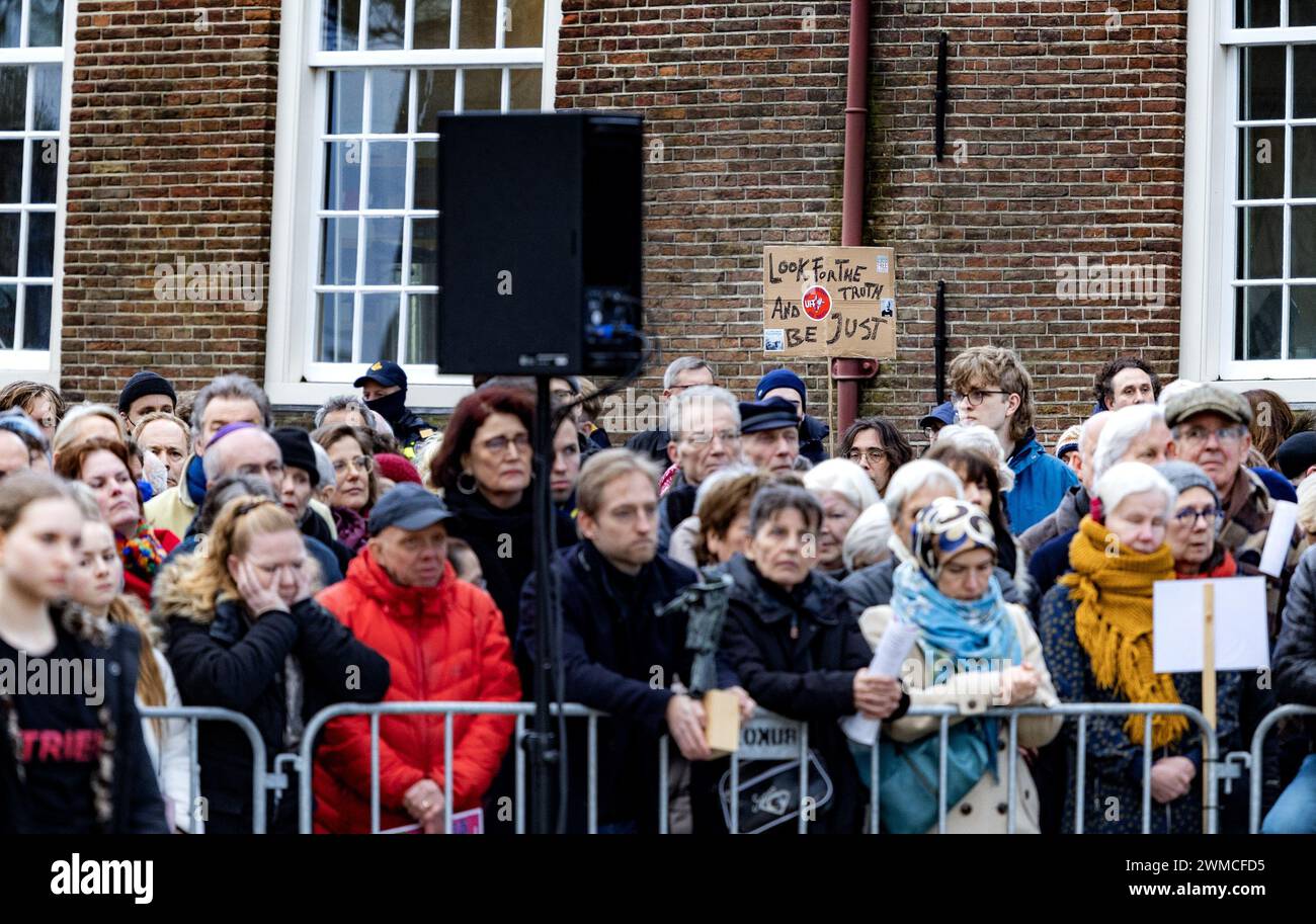 AMSTERDAM - Public during the commemoration of the February strike. The ...