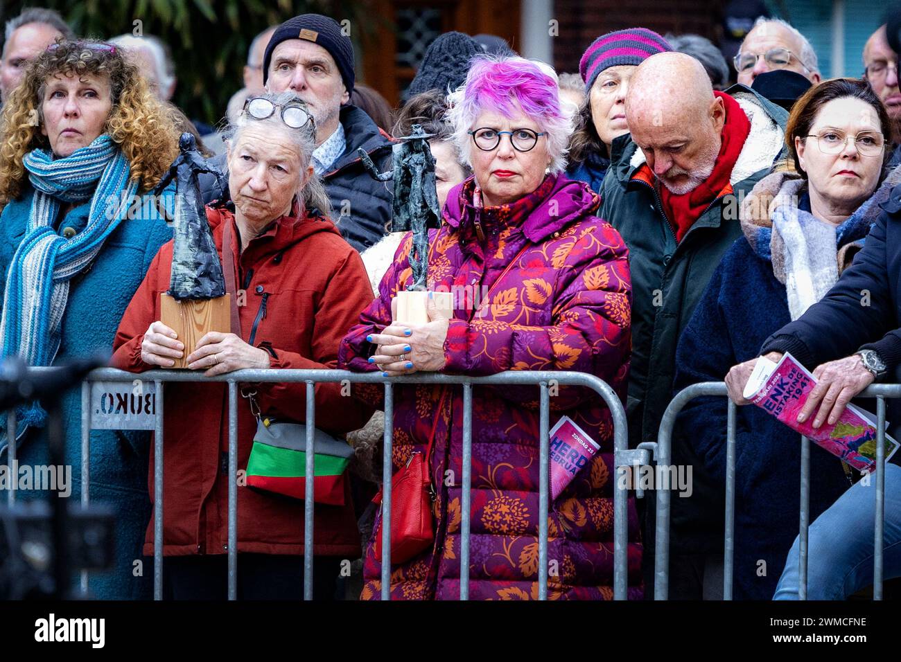 AMSTERDAM - Public during the commemoration of the February strike. The ...