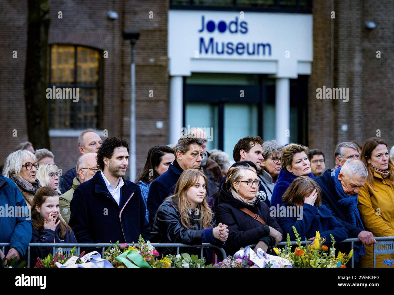AMSTERDAM - Public during the commemoration of the February strike. The ...