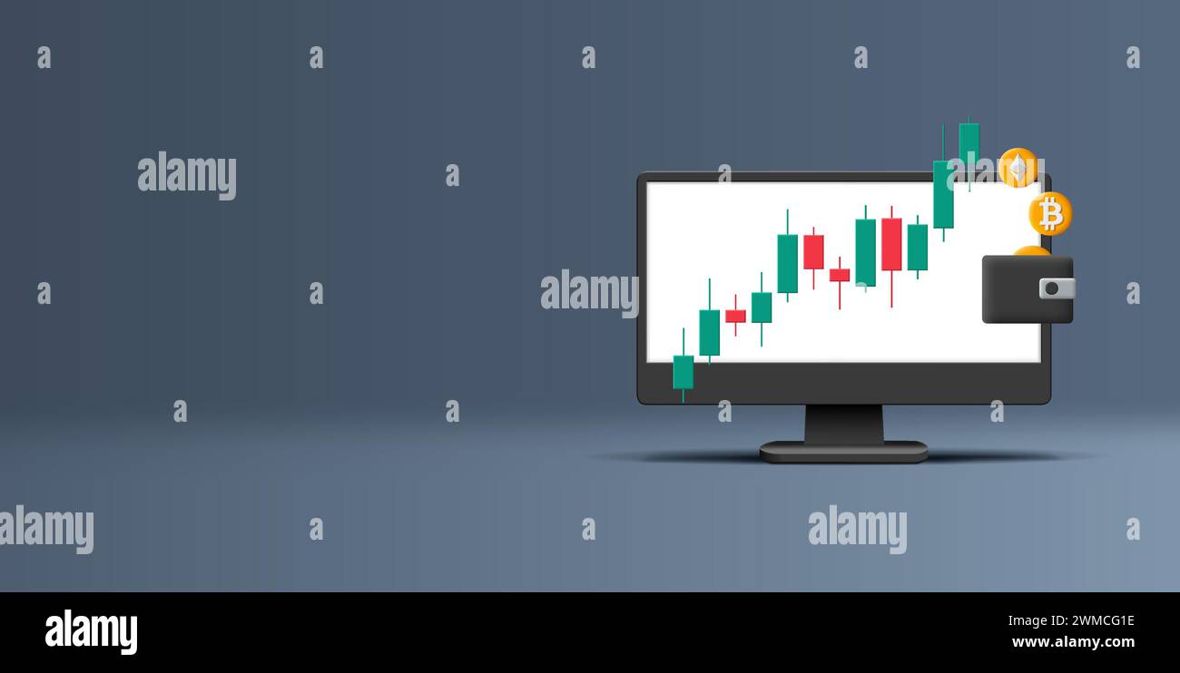 Candlestick chart 3d Stock Vector Images - Alamy
