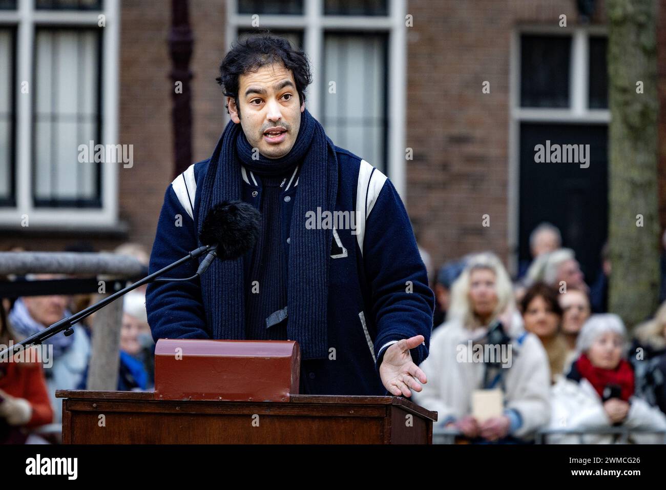 AMSTERDAM - Johan Fretz during the commemoration of the February strike ...