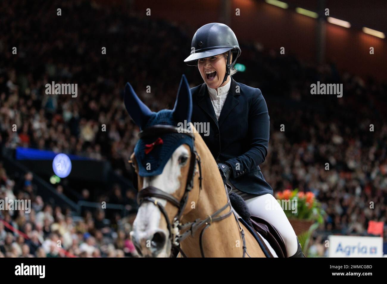 Gothenburg, Sweden. 25th Feb, 2024. Amanda Landeblad of Sweden with For ...
