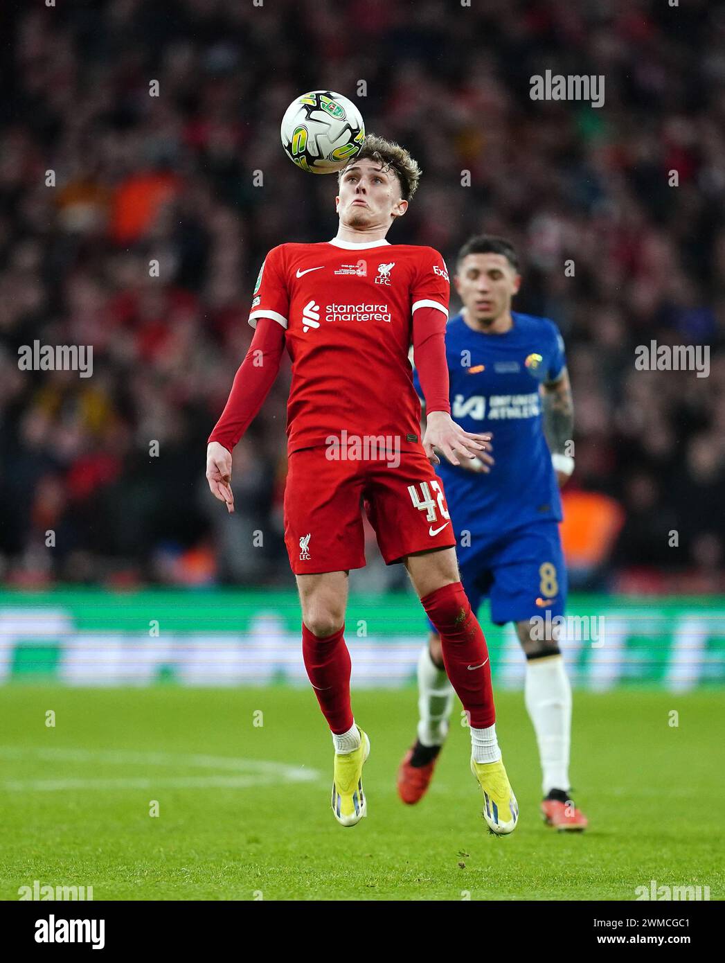 Liverpool's Bobby Clark during the Carabao Cup final at Wembley Stadium ...