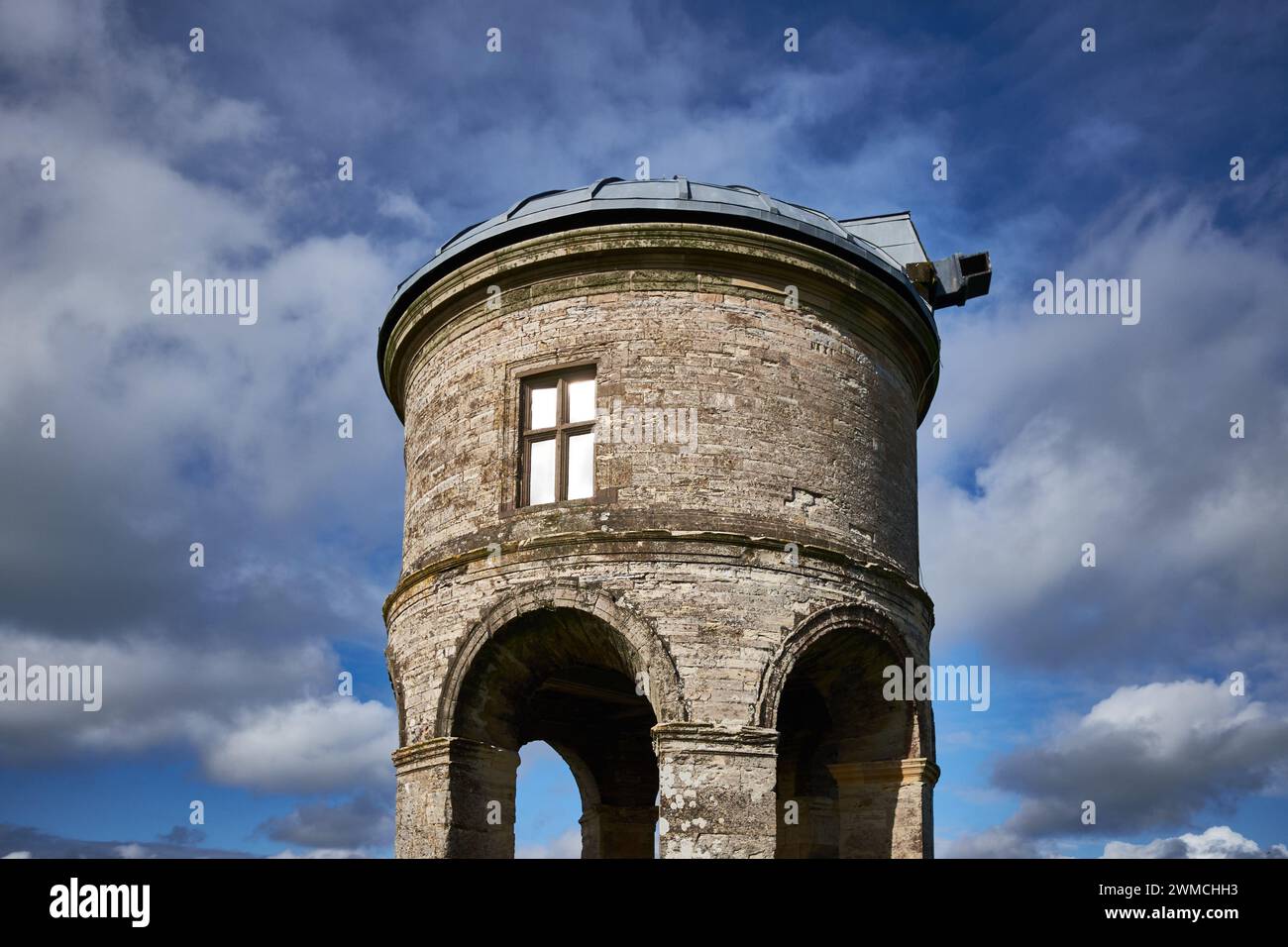 17th century cylindric stone tower windmill hi-res stock photography ...