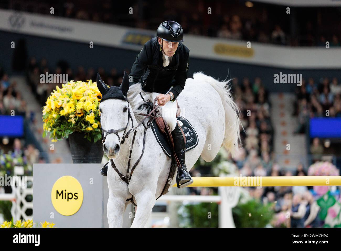 Gothenburg, Sweden. 25th Feb, 2024. Peder Fredricson of Sweden with ...