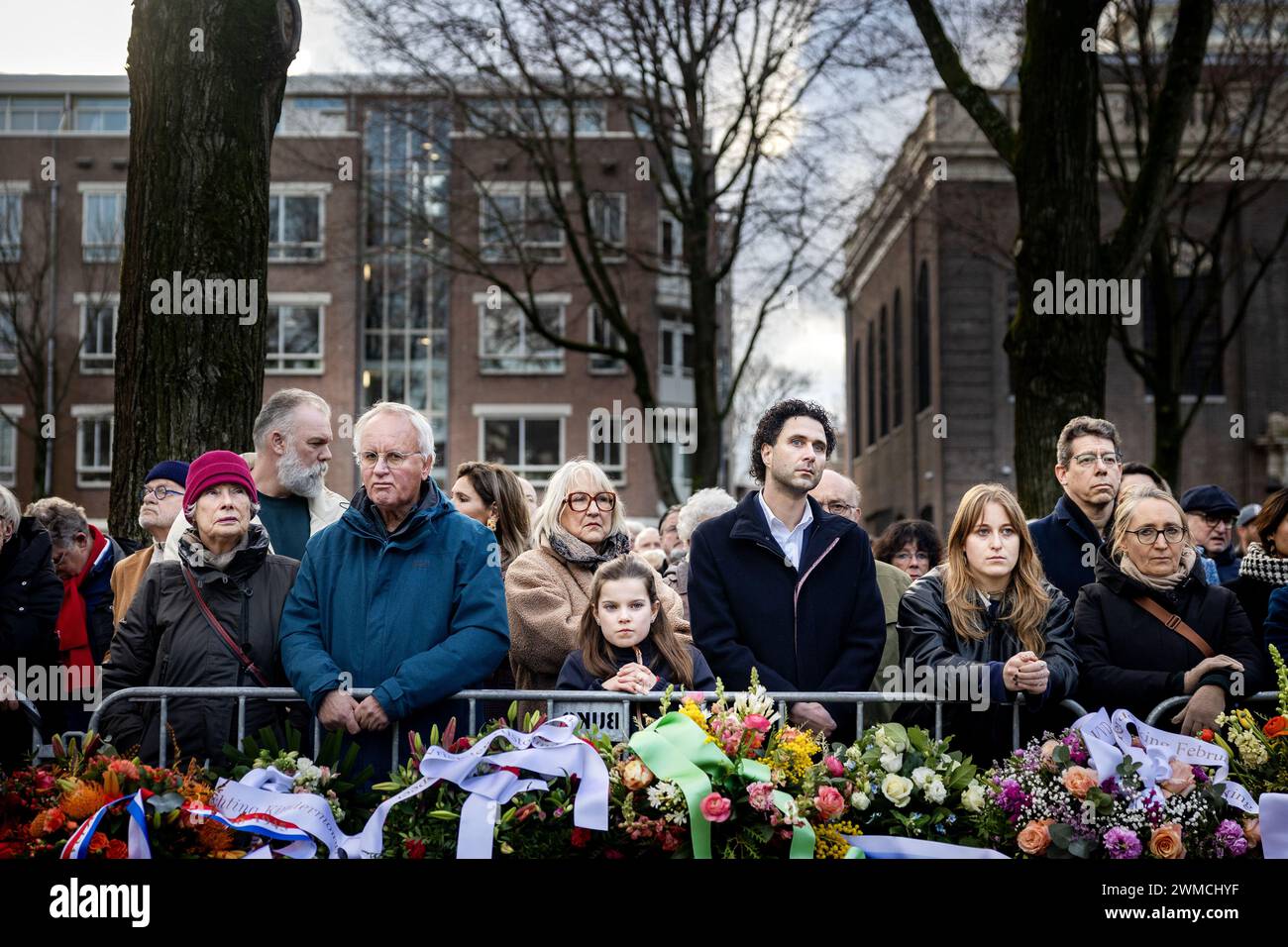 AMSTERDAM - Public during the commemoration of the February strike. The ...