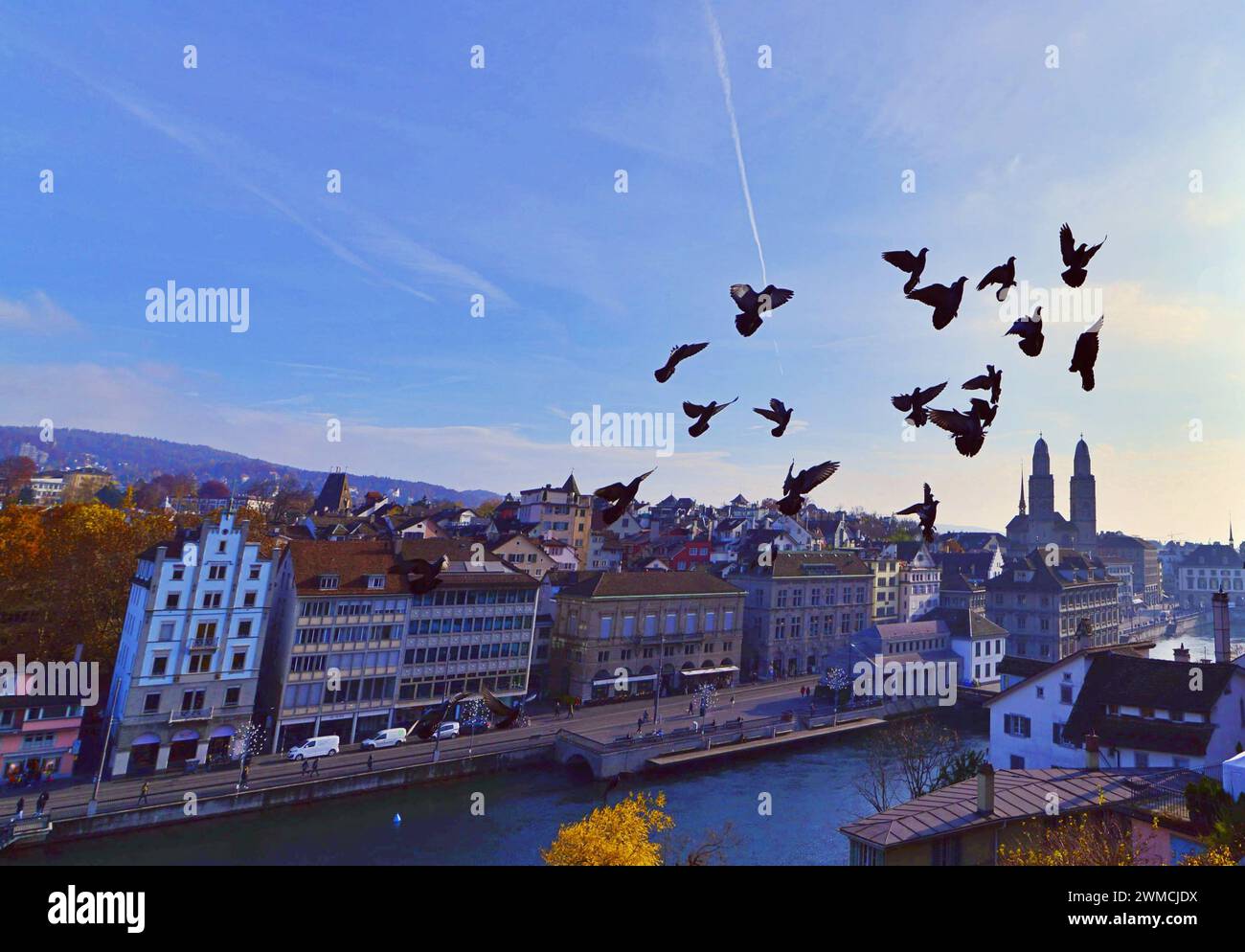 Zurich in switzerland drone hi-res stock photography and images - Alamy