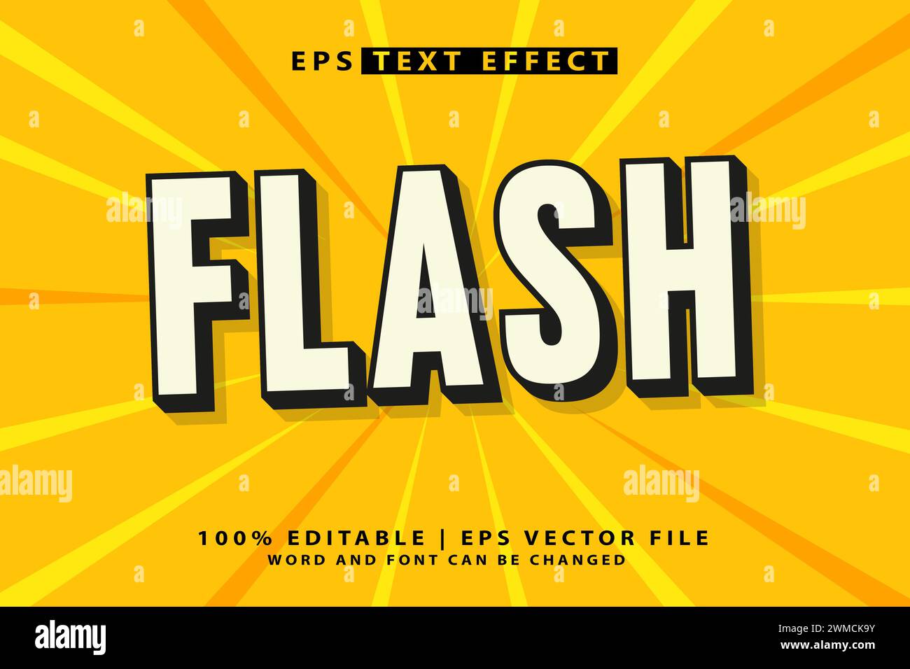 3d editable text effect Stock Vector Image & Art - Alamy