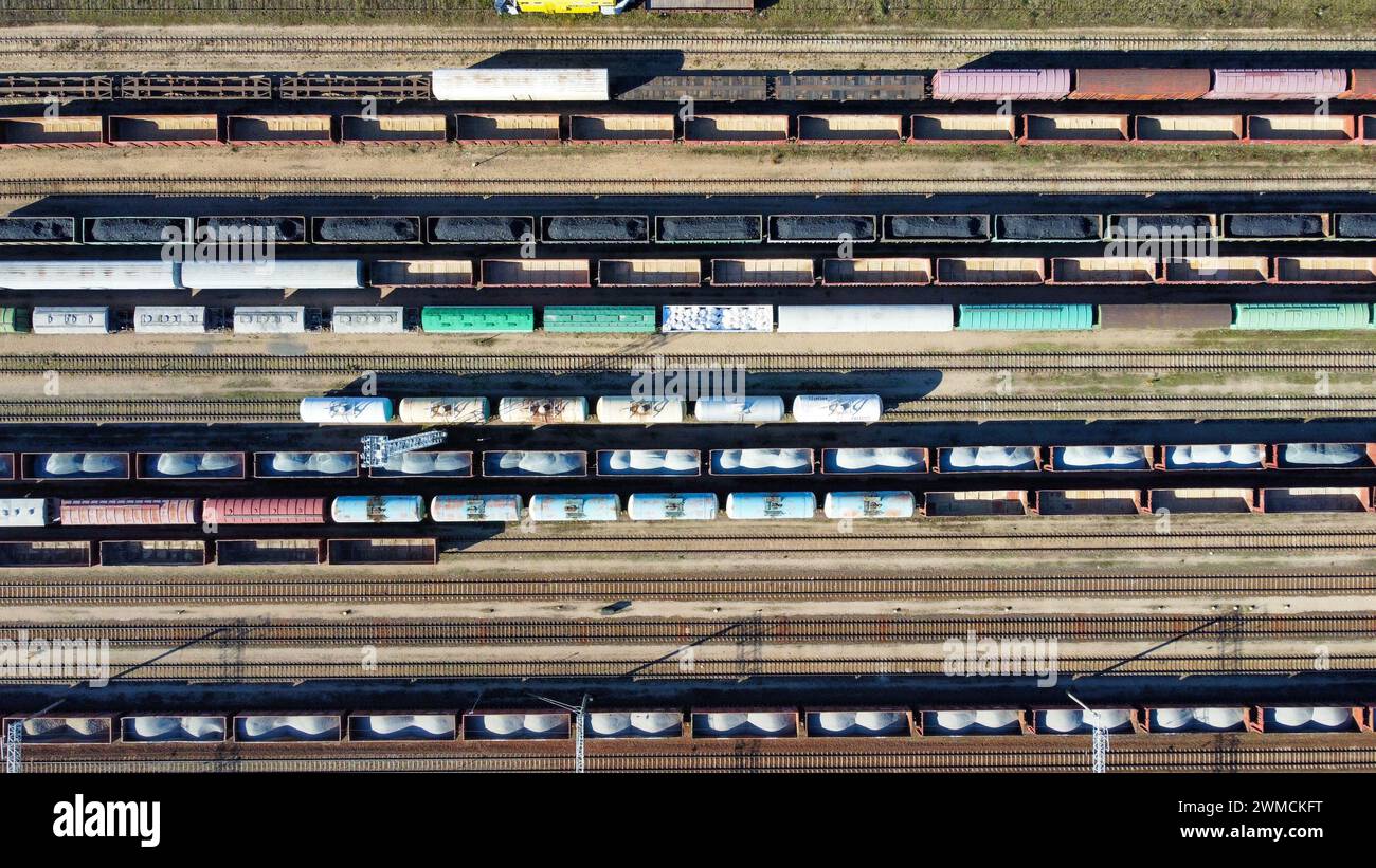 Train railway, Lithuania Stock Photo - Alamy
