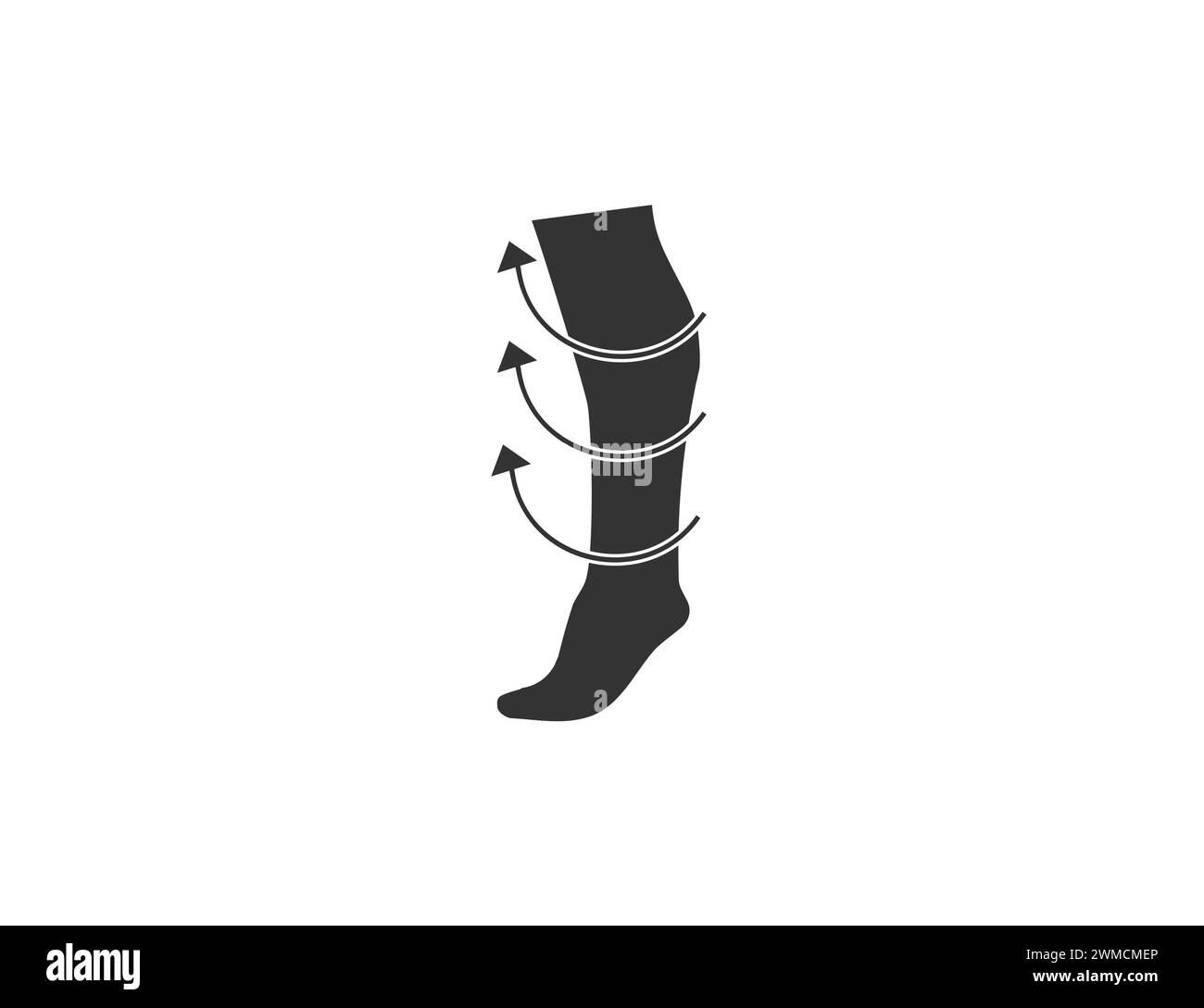 Compression Leg Icon Vector Illustration Stock Vector Image And Art Alamy