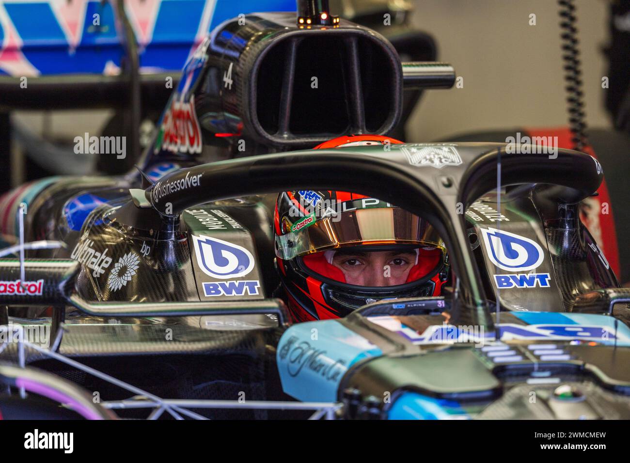 MANAMA, BAHRAIN, Bahrain International Circuit, 21. Feb 2024: Esteban ...