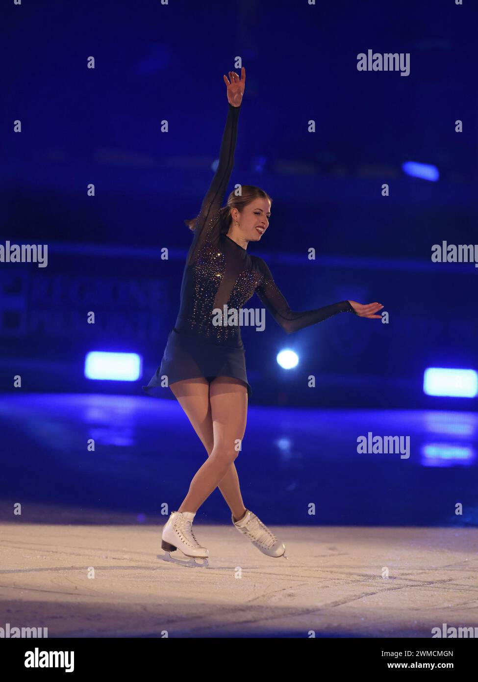 Turin, Italy. 24th Feb, 2024. Carolina Kostner (Italy) Figure Skating ...