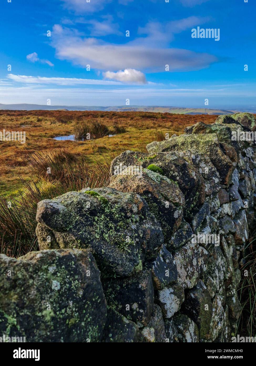 A stunning panoramic view of the Peak District's undulating hills and ...