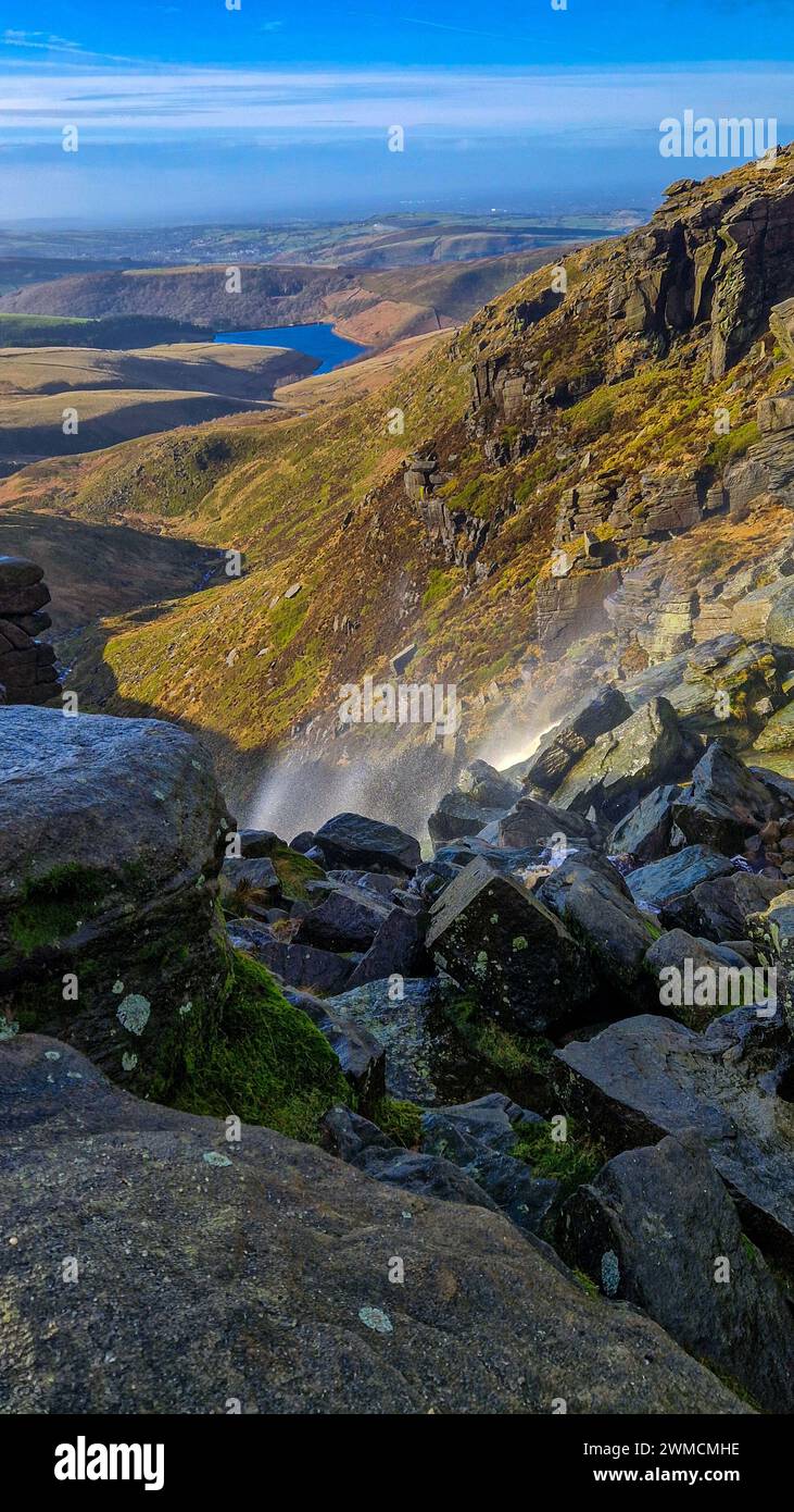 A stunning panoramic view of the Peak District's undulating hills and ...