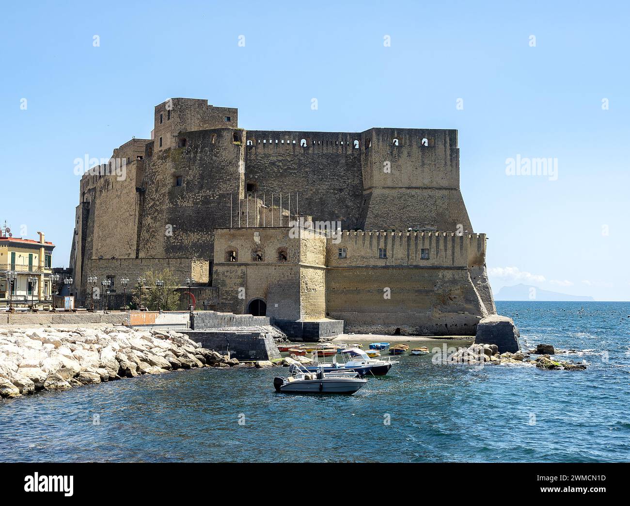 The mighty Norman fortress of Naples known as the Castel dell'Ovo ...