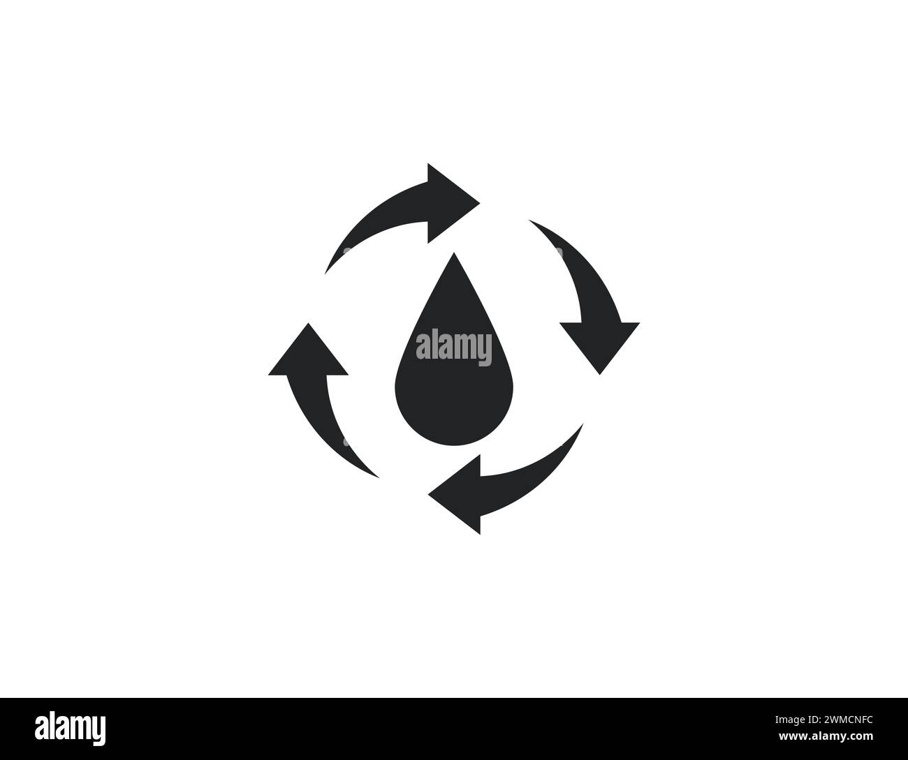 Arrow, drop water, eco icon. Vector illustration Stock Vector Image ...
