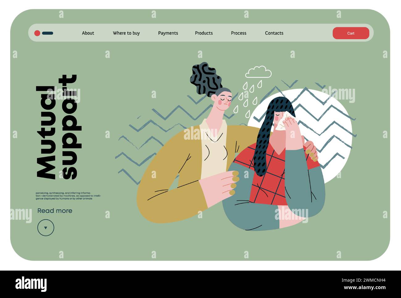 Empathy in action Stock Vector Images - Alamy