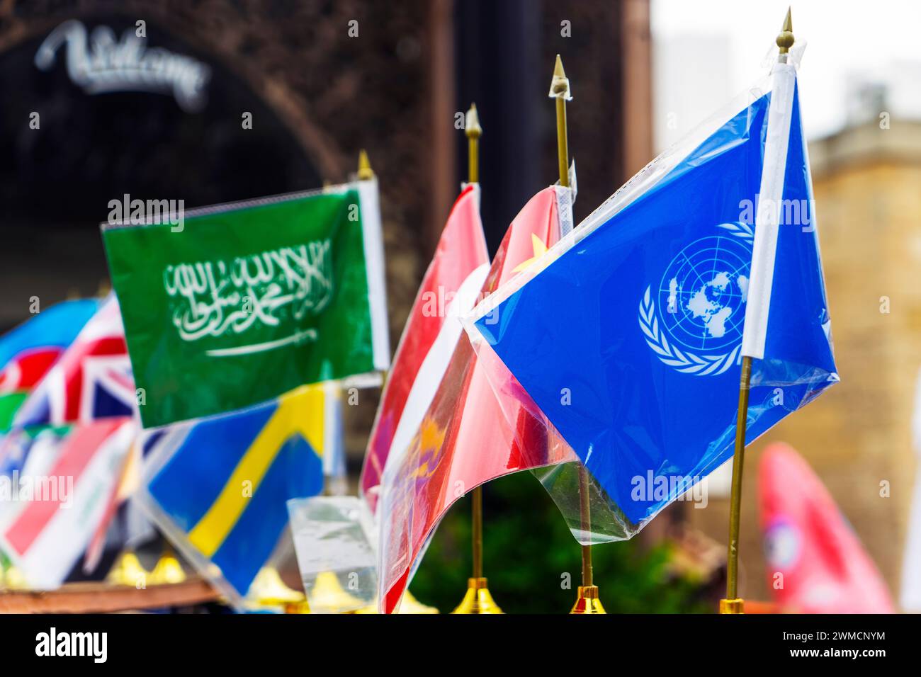 Small flags of the member states of the European Union Stock Photo - Alamy