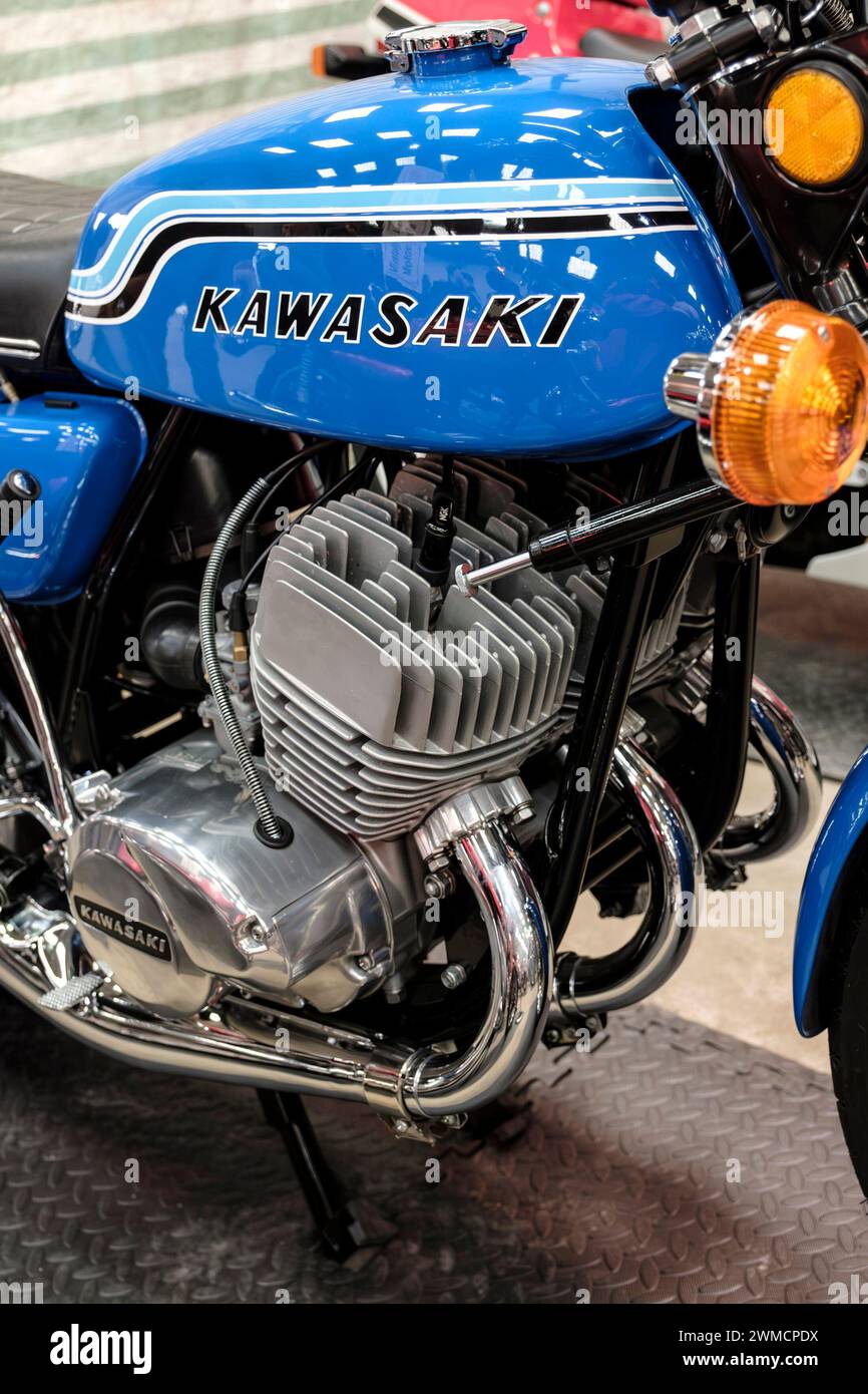 The Bristol Classic Motorcycle Show 2024 1970s Kawasaaki 750cc triple ...