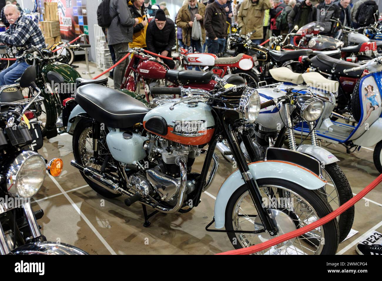 The Bristol Classic Motorcycle Show 2024. Restored Triumph Twin ...