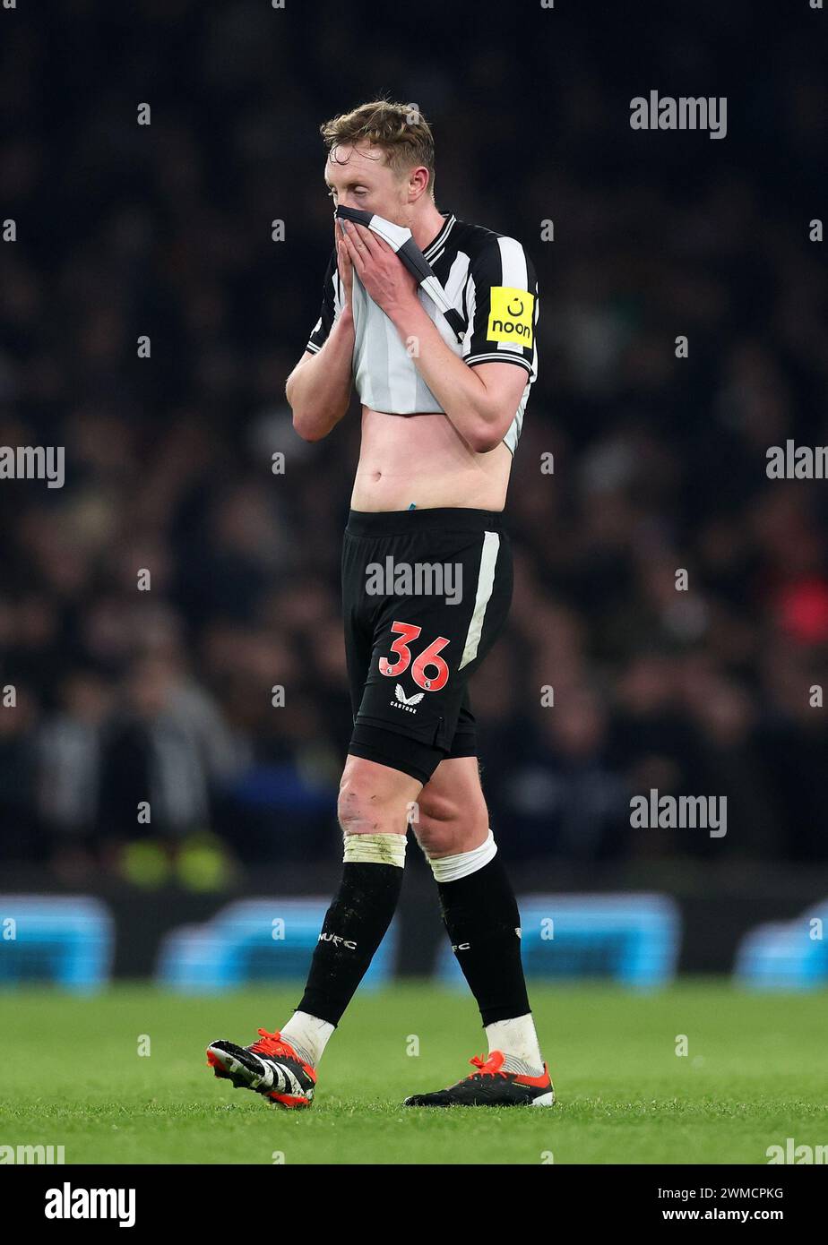 London, UK. 24th Feb, 2024. Sean Longstaff of Newcastle United during ...