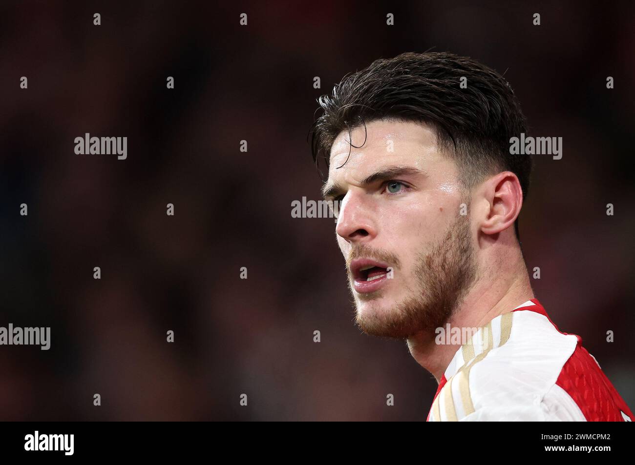 London, UK. 24th Feb, 2024. Declan Rice of Arsenal during the Premier ...