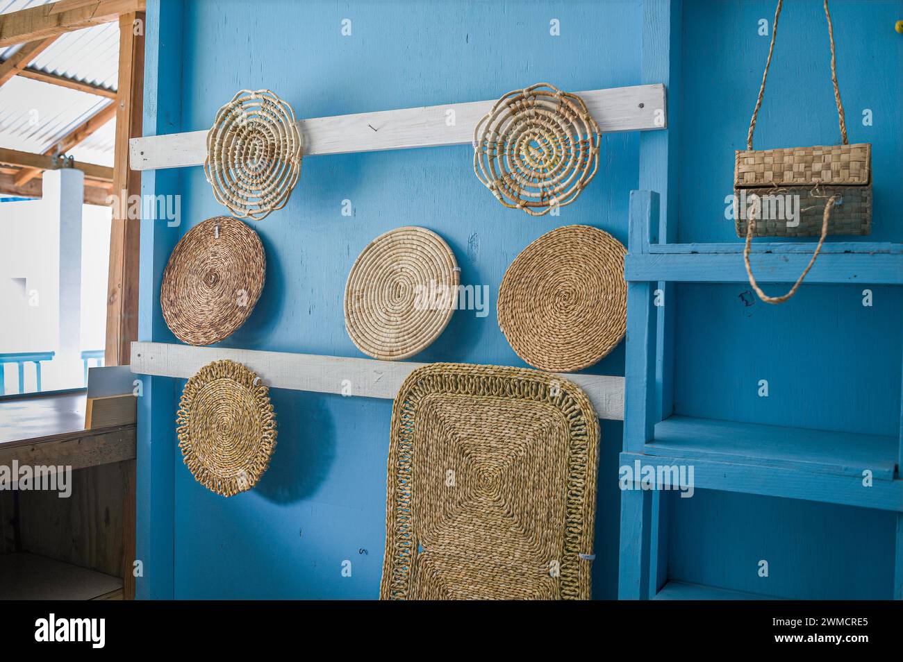 Handwoven baskets made from two kinds of grasses at the Choiseul Art ...