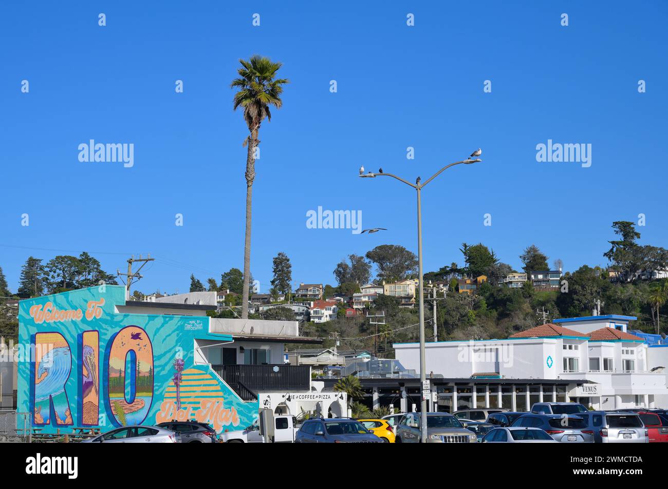 Rio del Mar is home of the Seacliff State Beach, Aptos CA Stock Photo ...