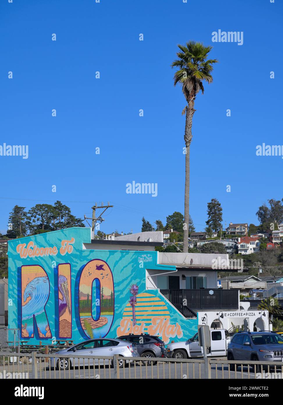 Rio del Mar is home of the Seacliff State Beach, Aptos CA Stock Photo ...
