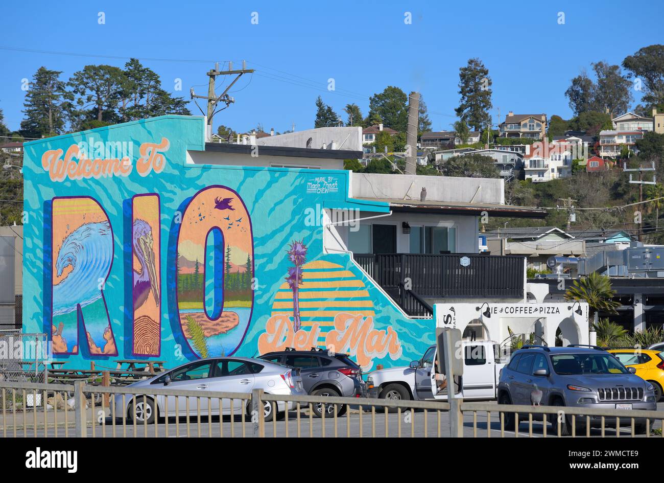 Rio del Mar is home of the Seacliff State Beach, Aptos CA Stock Photo ...